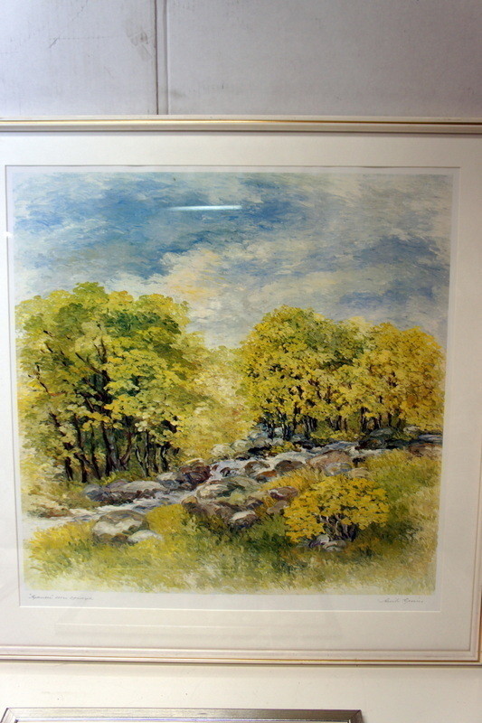 Netauktion - 4st tavlor, bla August Backman, Anita Erséus