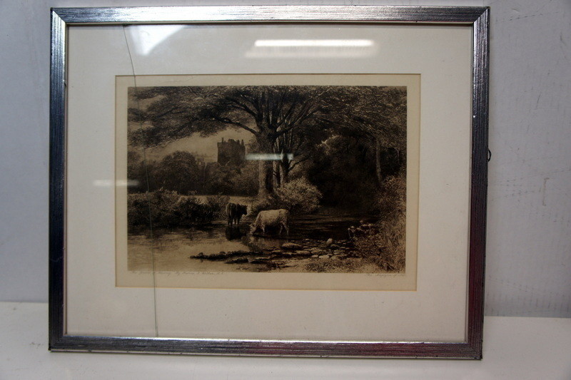 Netauktion - 4st tavlor, bla August Backman, Anita Erséus