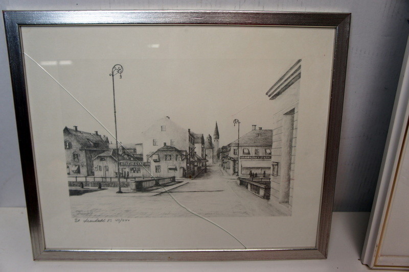 Netauktion - 4st tavlor, bla August Backman, Anita Erséus