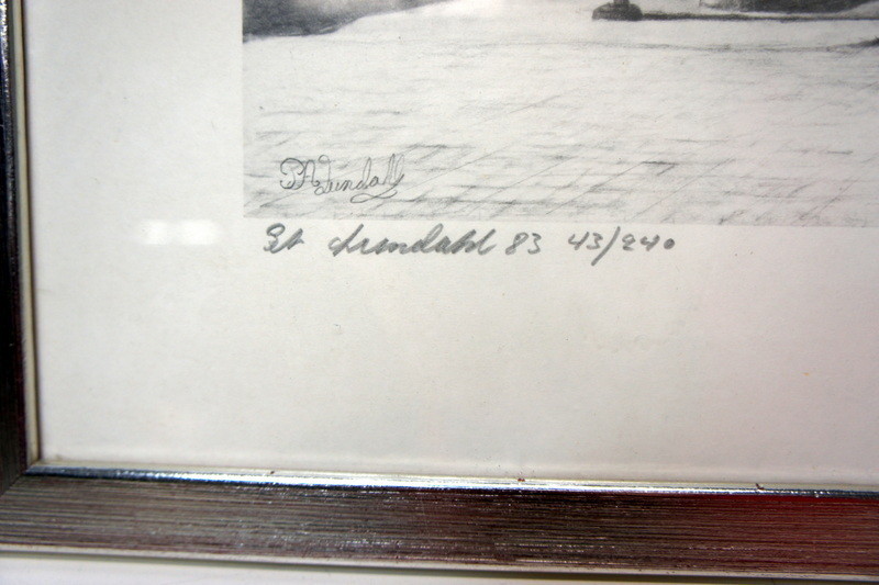 Netauktion - 4st tavlor, bla August Backman, Anita Erséus