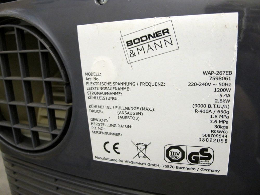 Netauktion - 2st portabla AC, Bodner & Mann