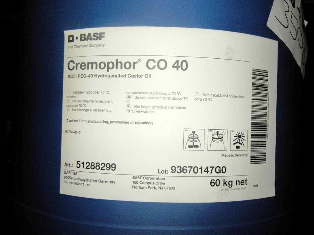 Netauktion - 5st plastdunkar med Cremophor CO 40