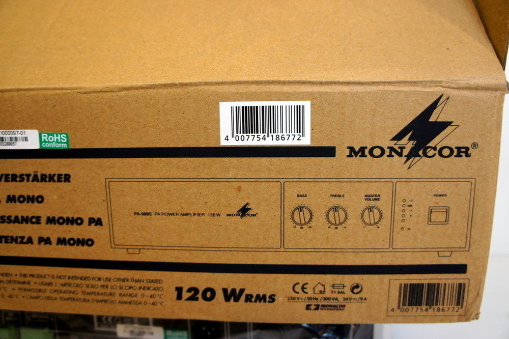 Netauktion - Monacor PA-900S – 100 Volts förstärkare
