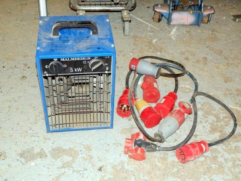 Netauktion - Värmefläkt + elkopplingar