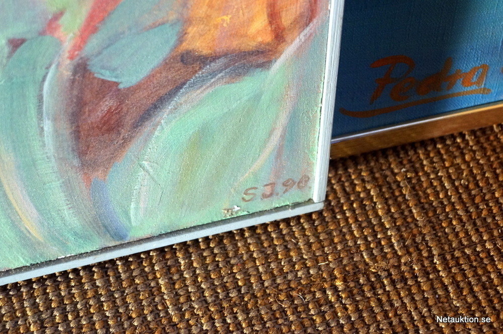 Netauktion - Tavlor - 5st färgglada motiv