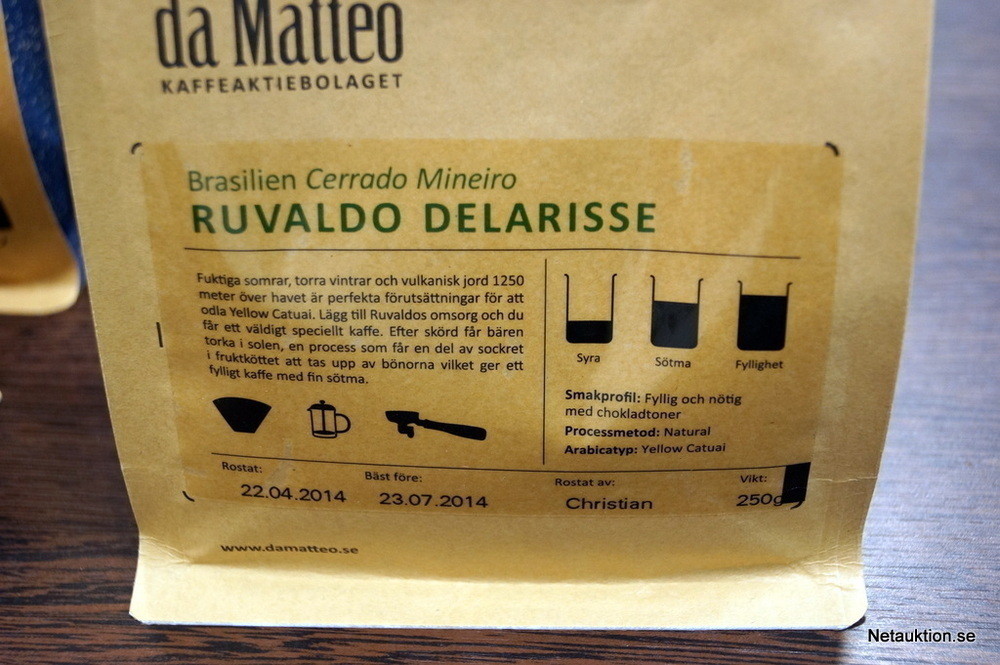 Netauktion - Kaffe, Da matteo
