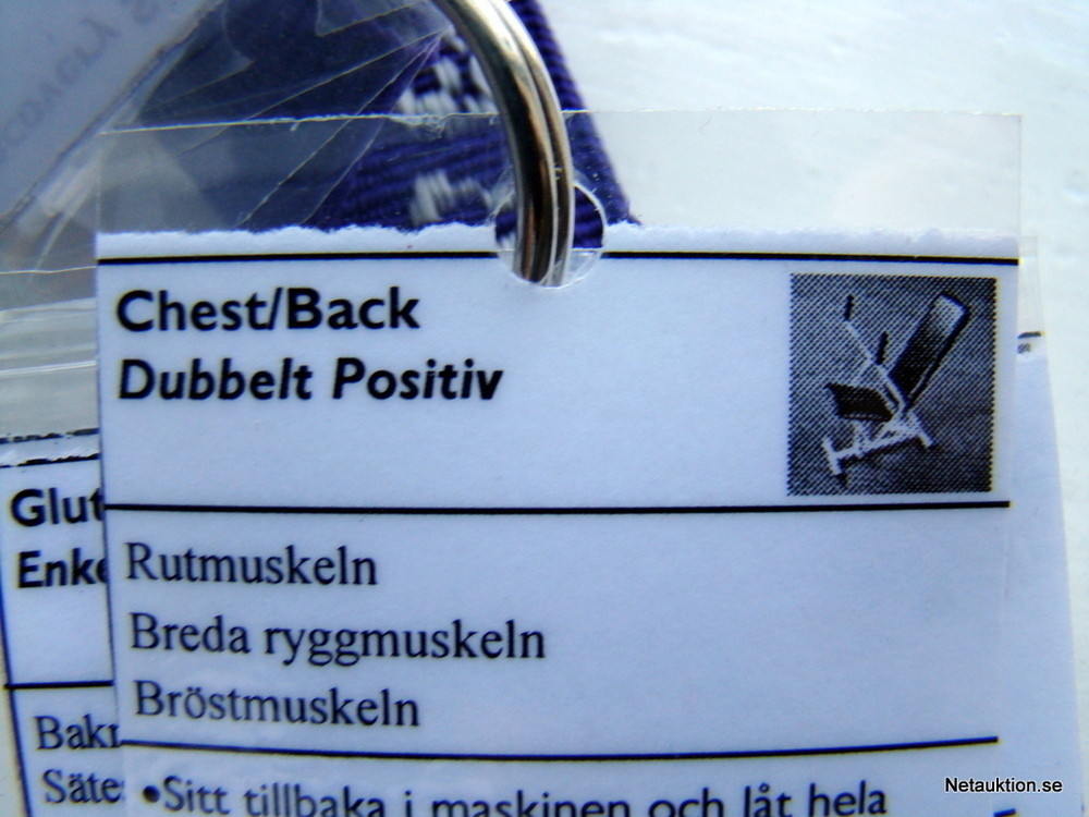 Netauktion - Bröst/rygg maskin, Curves