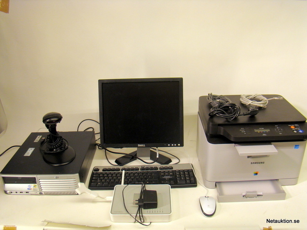 Netauktion - Dator, skrivare och handscanner
