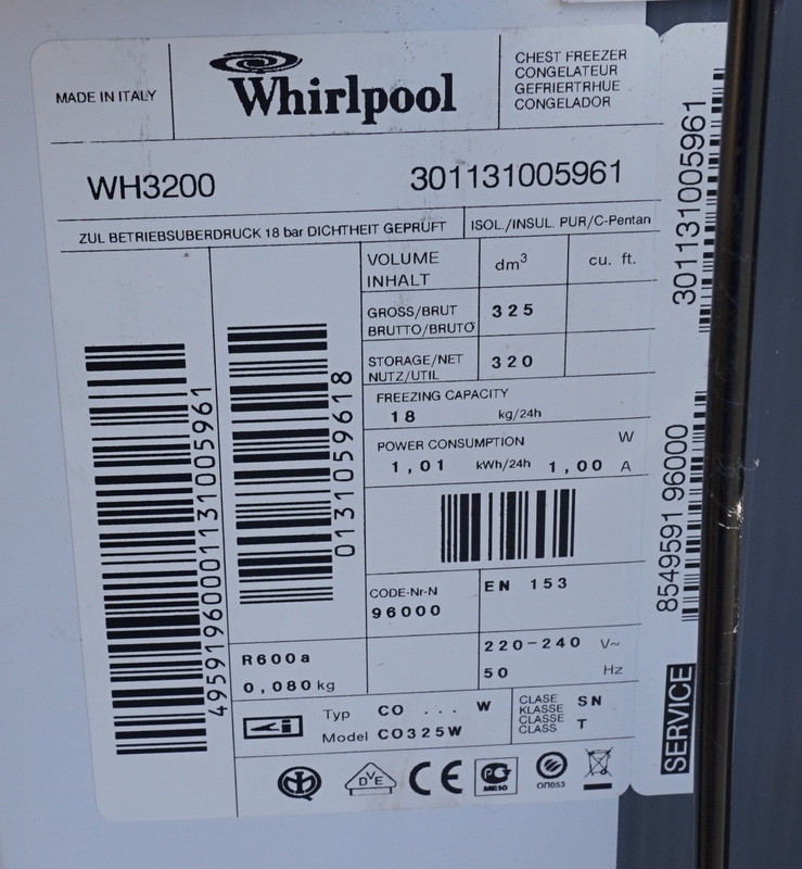 Netauktion - Frysbox, Whirlpool