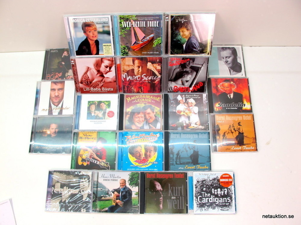 Netauktion - Svenska artister: Magnus & Brasse, Zetterlund, Broberg m.fl