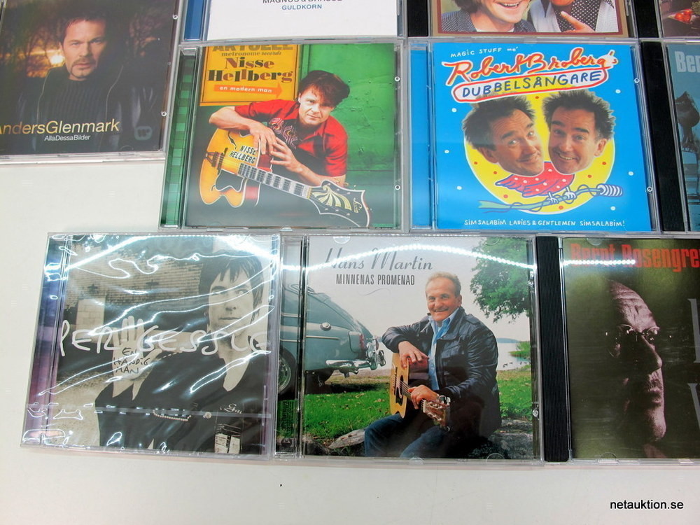 Netauktion - Svenska artister: Magnus & Brasse, Zetterlund, Broberg m.fl