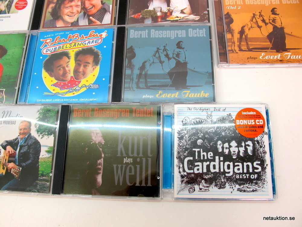 Netauktion - Svenska artister: Magnus & Brasse, Zetterlund, Broberg m.fl