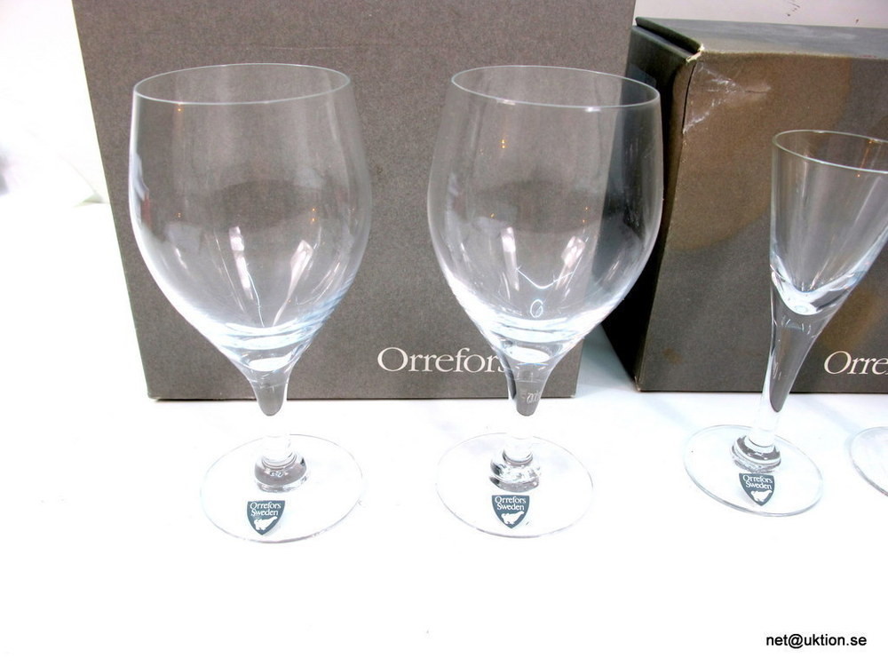 Netauktion - Vin-, martini- & snapsglas "Susan" m.fl, Orrefors