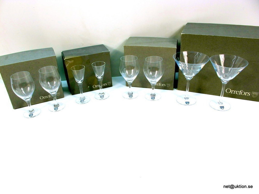 Netauktion - Vin-, martini- & snapsglas "Susan" m.fl, Orrefors