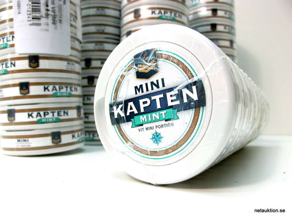 Netauktion - 10st stockar vit portionssnus Mini Mint, Kapten