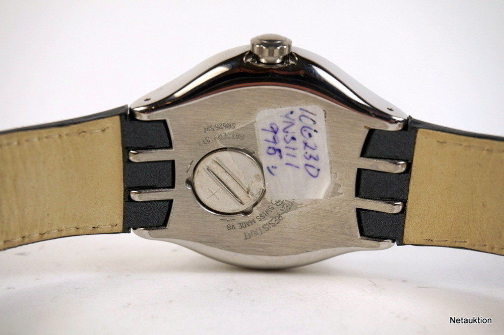 Netauktion - Armbandsur, Black Gloss, Swatch (Dam)