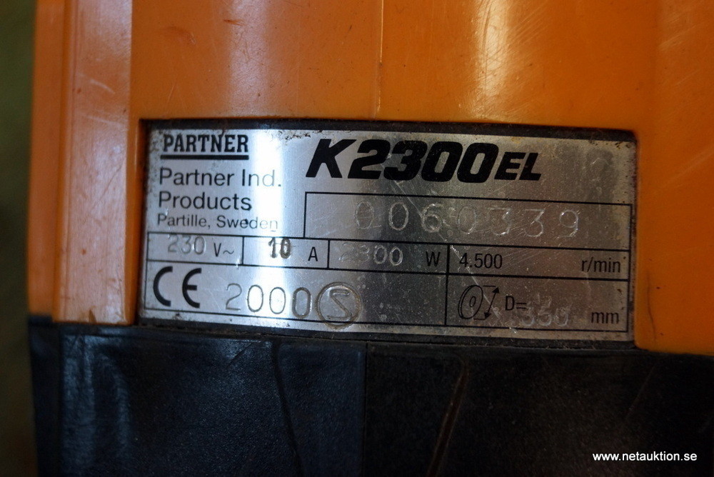 Netauktion - Vinkelkap, Partner K2300el