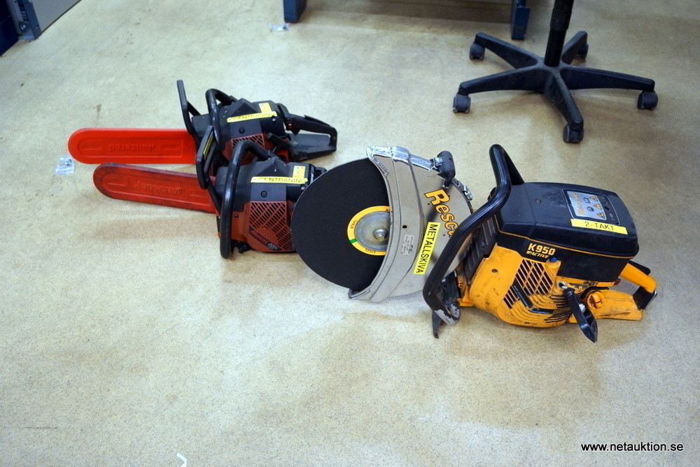 Netauktion - Motorkap Partner K950 Active /Rescue & 2st motorsågar