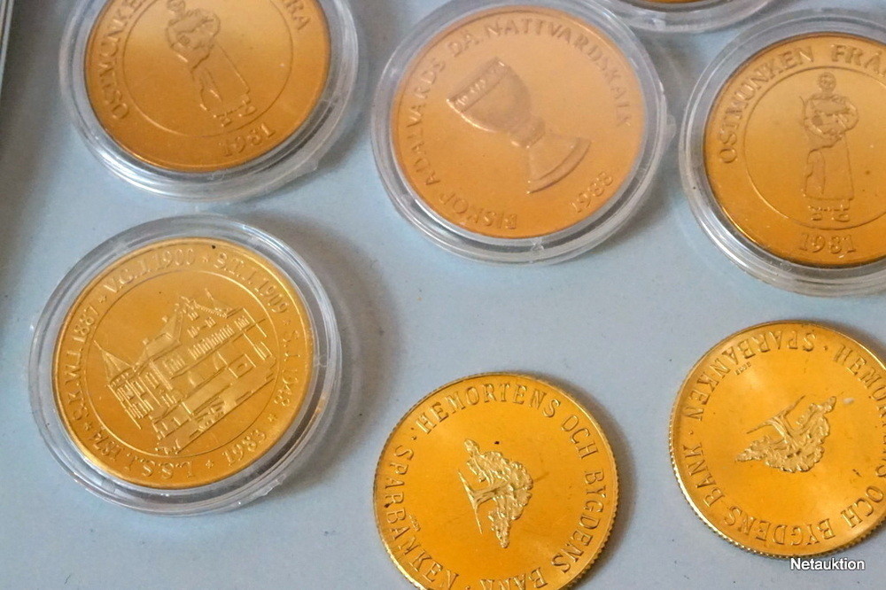 Netauktion - Mynt, Lokalmynt och minnesmynt