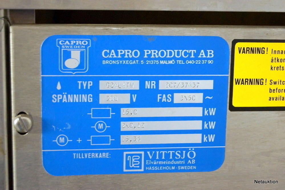 Netauktion - Ugn, Capro G24