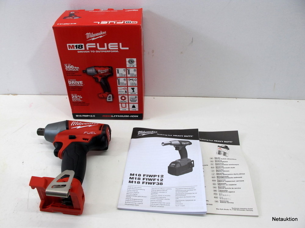 Netauktion - Mutterdragare, Milwaukee M18 FIWP12-0
