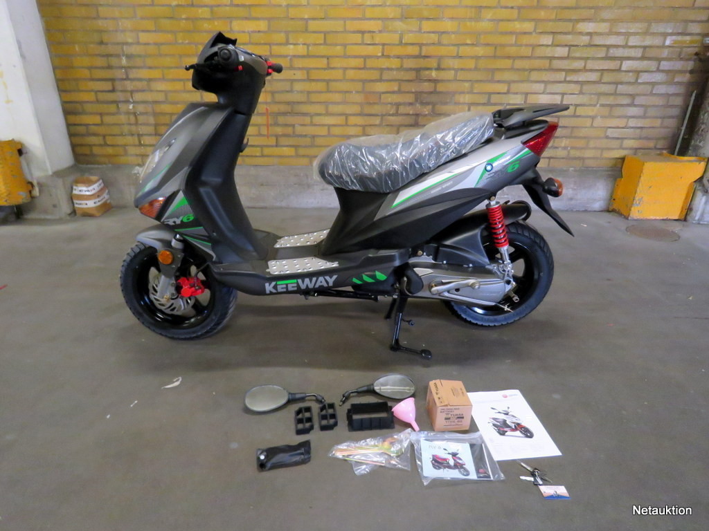 Netauktion - EU-moped, Keeway RY6 Grå (YEF508) -16