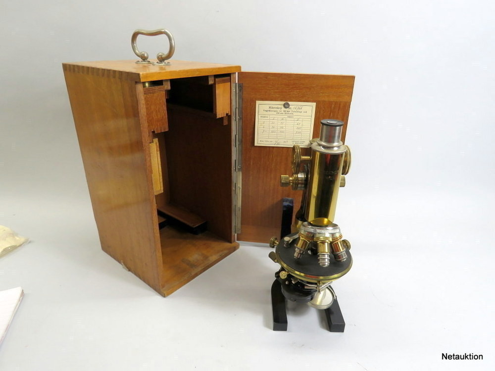 Netauktion - Mikroskop C. Reichert, Wien, ca 1914