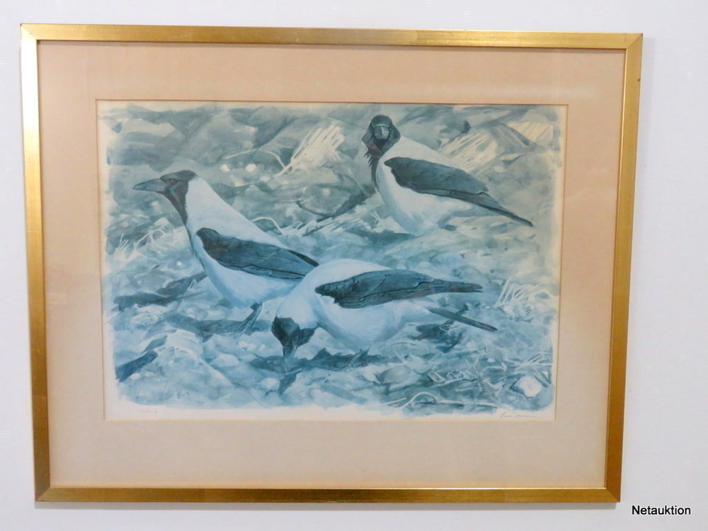 Netauktion - Tavla, Lars Jonsson, färglitografi