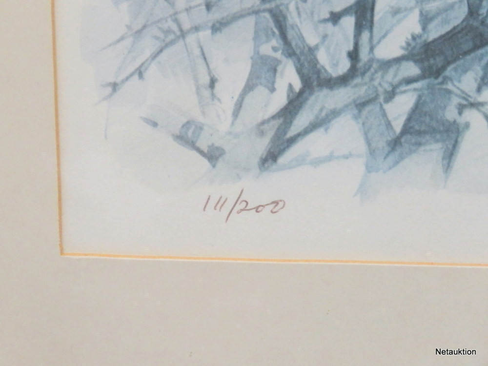 Netauktion - Tavla, Lars Jonsson, färglitografi