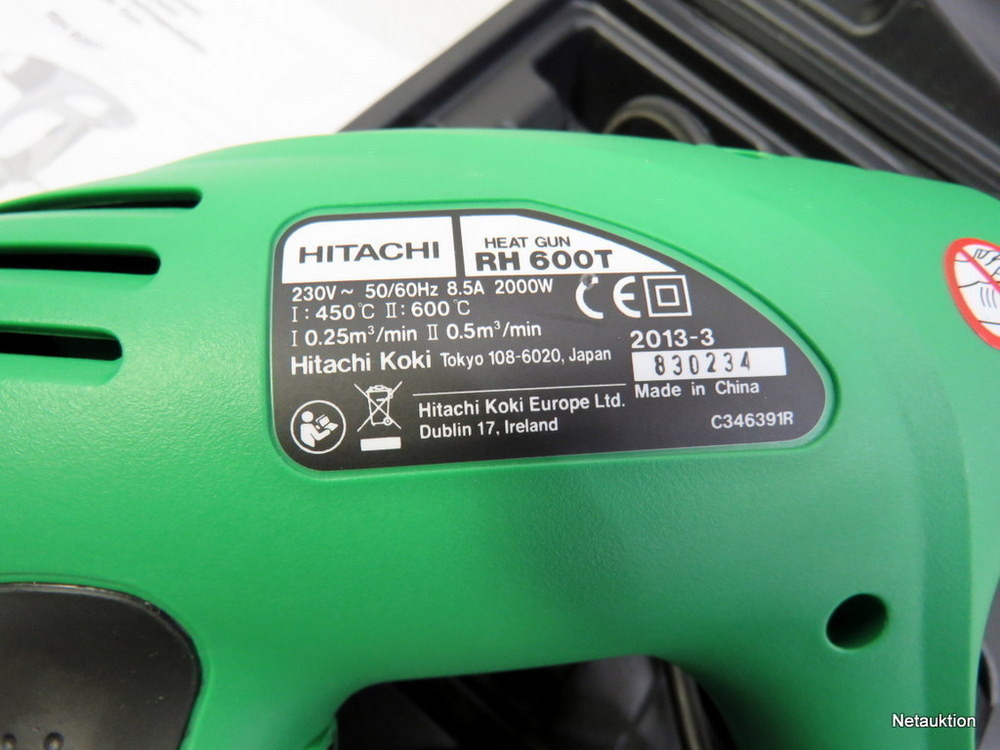 Netauktion - Varmluftspistol, Hitachi RH600T