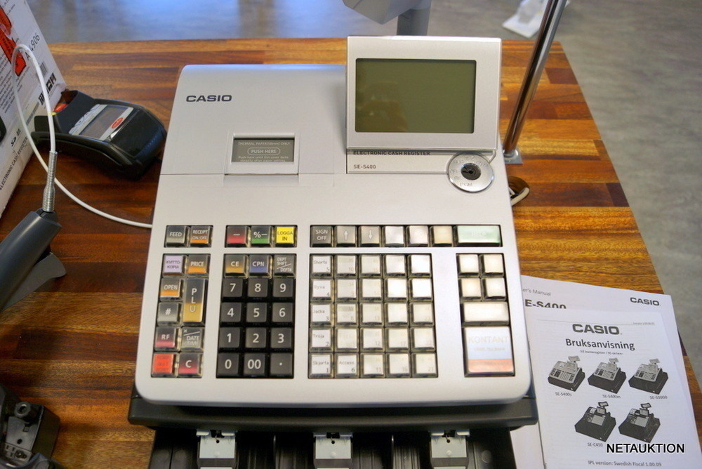 Netauktion - Kassaregister, Casio SE-S400