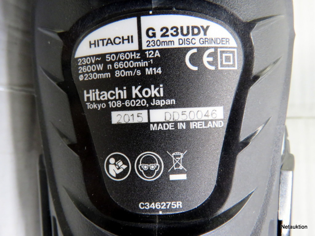 Netauktion - Vinkelslip, Hitachi G23UDY 2600W UVP