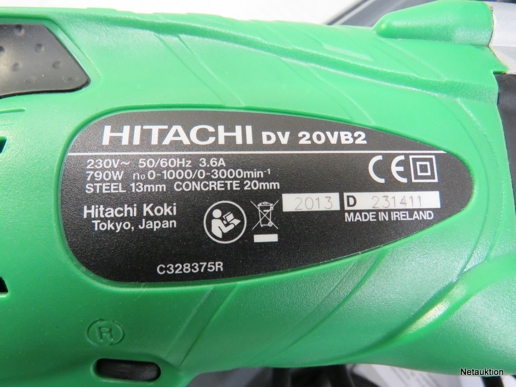 Netauktion - Slagborrmaskin, Hitachi DV20VB2