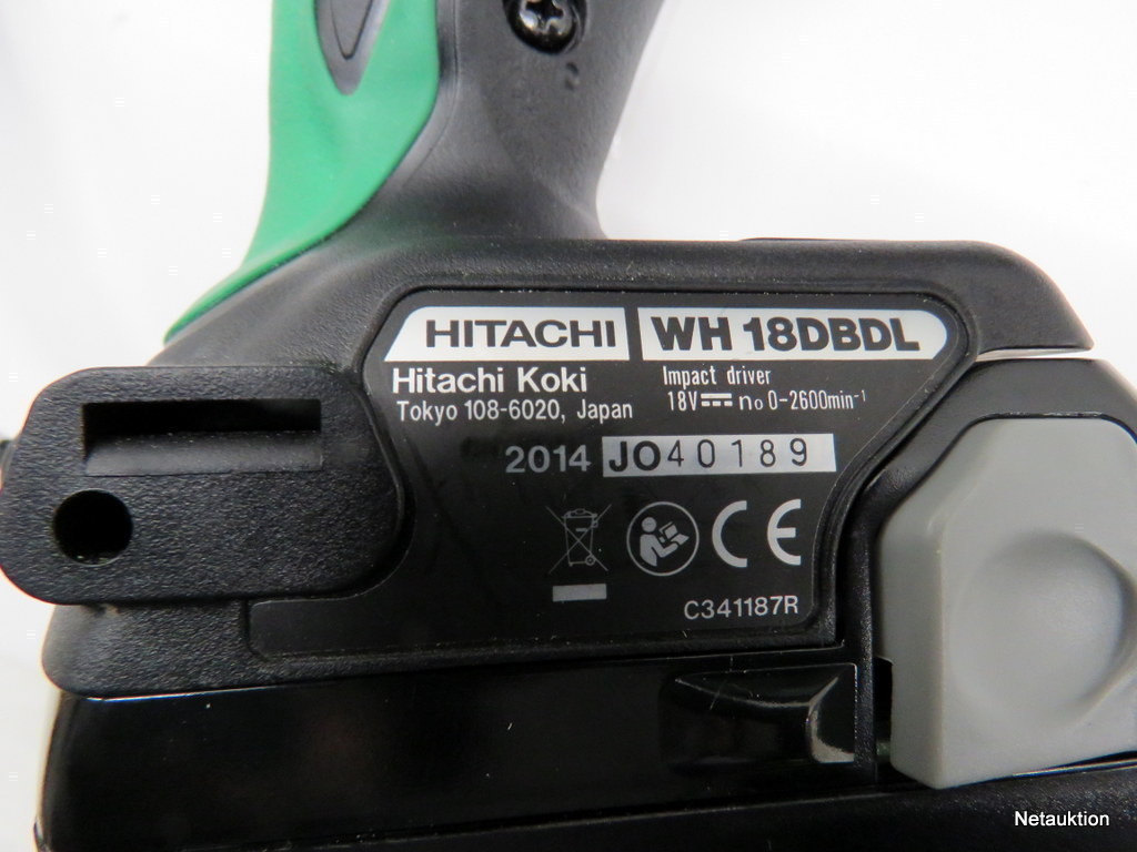 Netauktion - Slagskruvdragare, Hitachi WH18DBDL 3.0&4.0Ah