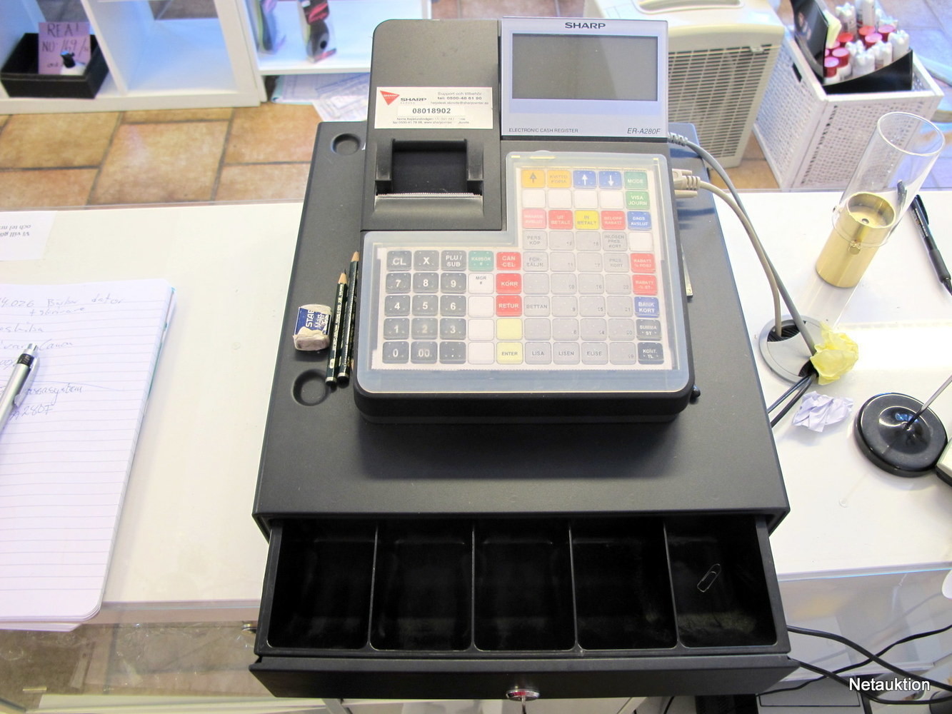 Netauktion - Kassasystem, Sharp