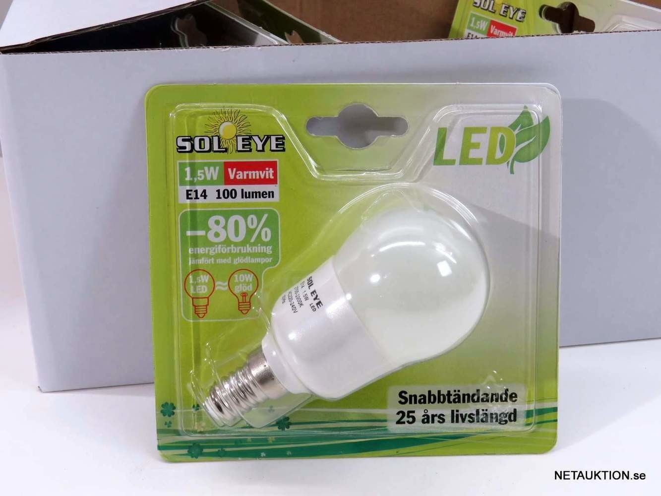 Netauktion - LED-lampor 1,5W, E14, 72st