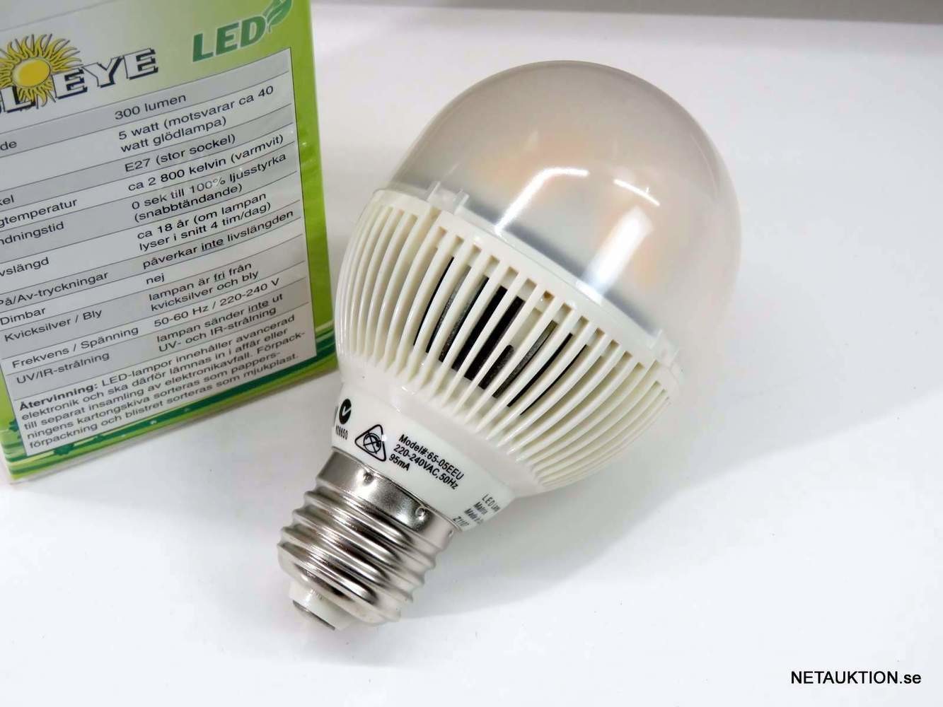 Netauktion - LED-lampor 5W, E27, 40st