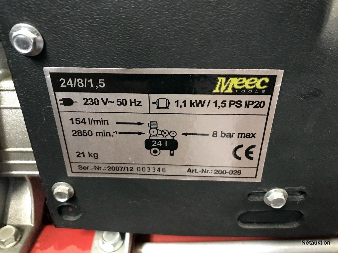 Netauktion - Kompressor, Meec Tools