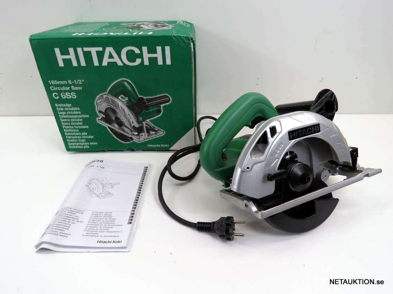 Netauktion - Cirkelsåg, Hitachi C6SS 1050W
