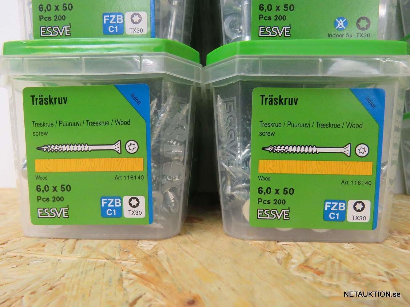 Netauktion - Träskruv inne 6,0X50-90 MM - ESSVE