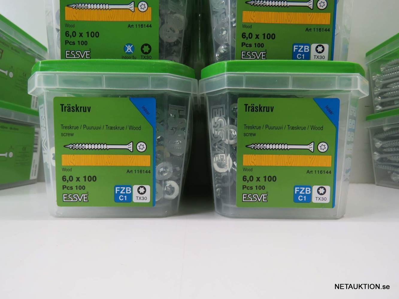 Netauktion - Träskruv inne 6,0x90-120 MM - ESSVE