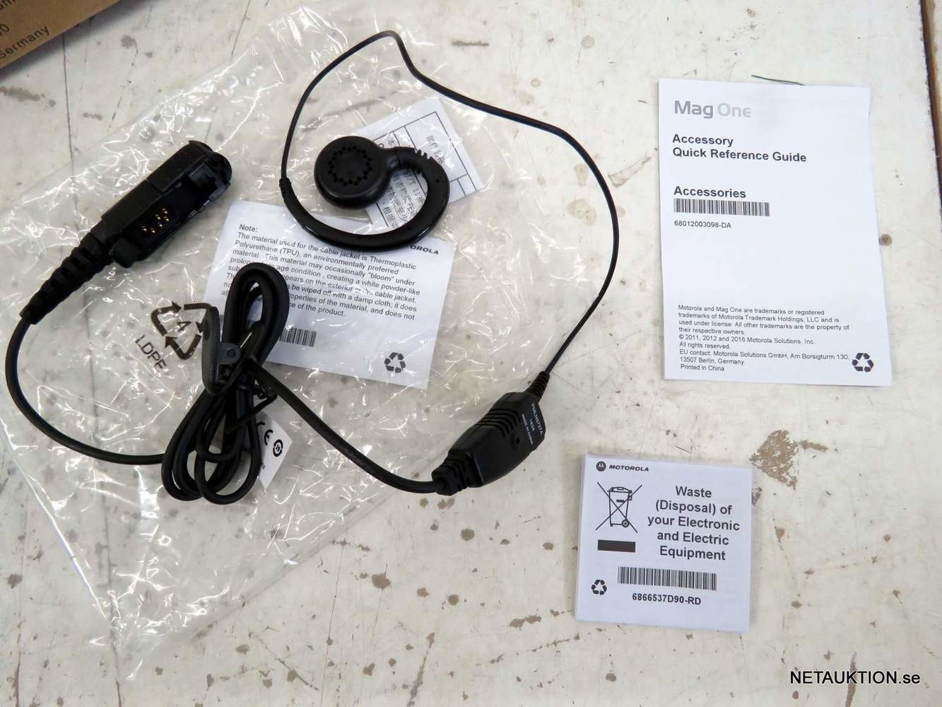 Netauktion - Handsfree med öronbygel, Motorola PMLN5727A