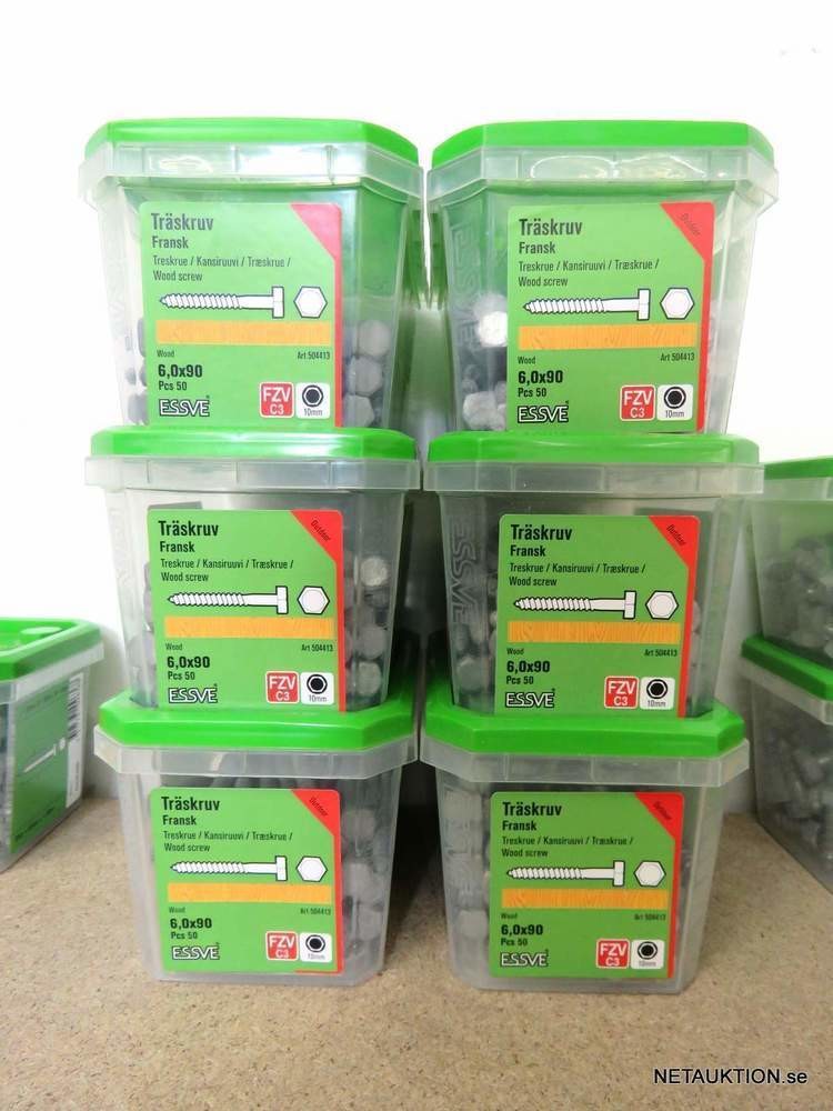 Netauktion - Fransk träskruv 6,0-8,0x30-90 MM - ESSVE