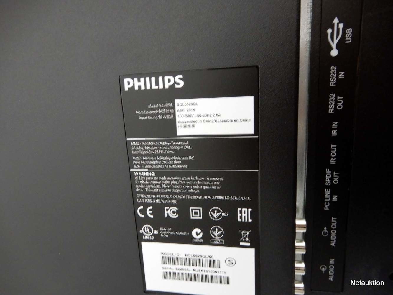 Netauktion - TV, Philips 55"