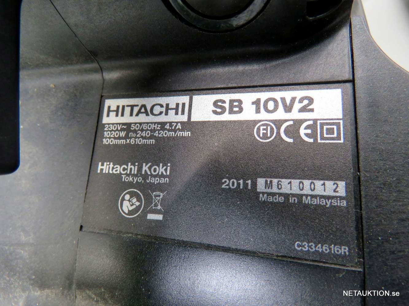 Netauktion - Bandslip, Hitachi SB10V2 1020W inkl. slipband