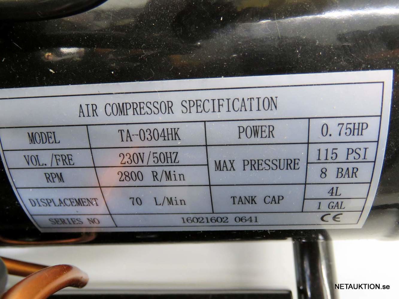 Netauktion - Kompresor Niko TA-0304