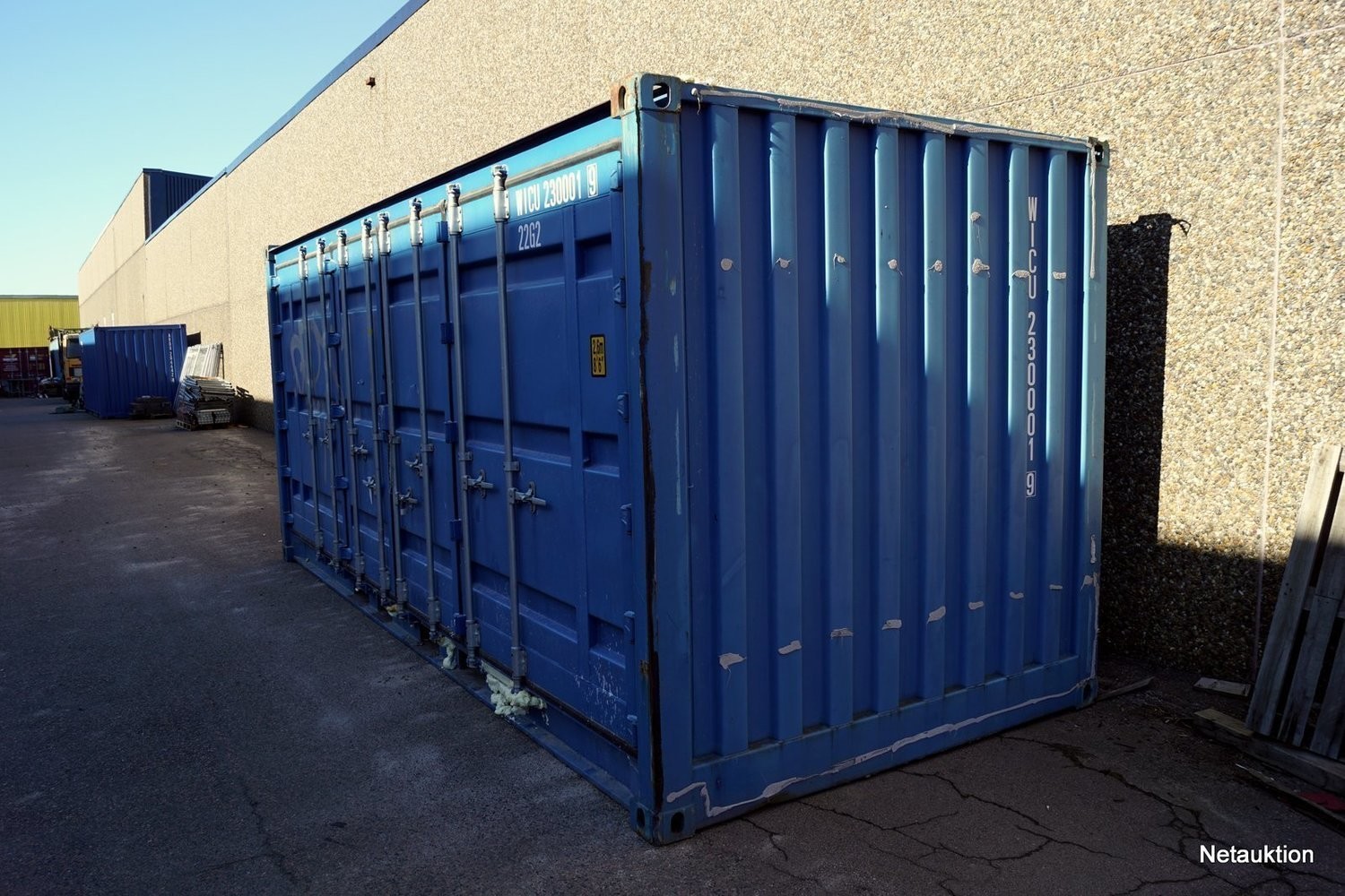 Netauktion - Container 20 fot, 6-dörrars (1)