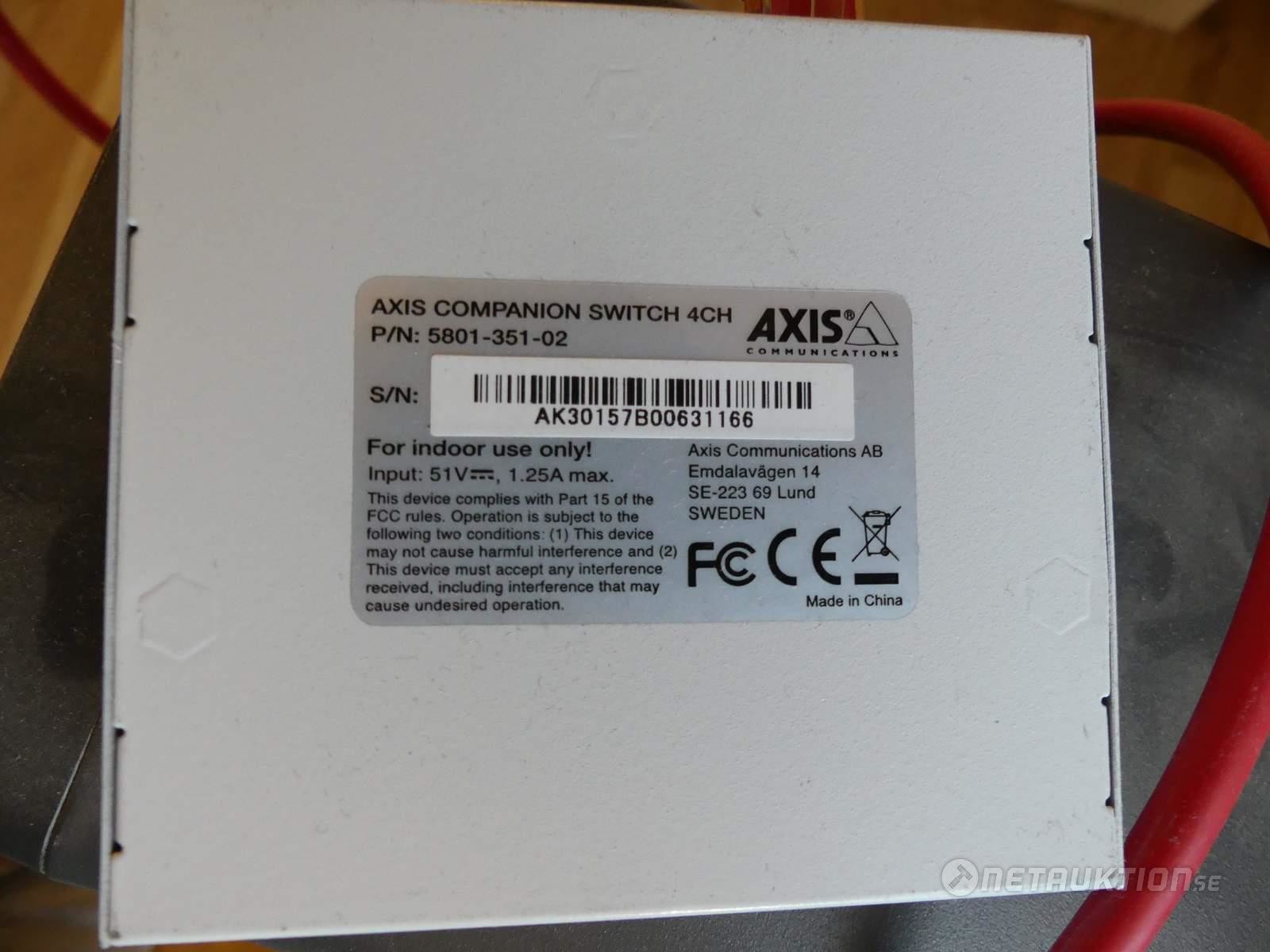 Netauktion - APC UPS & AXIS IP-kamera med AXIS Switch