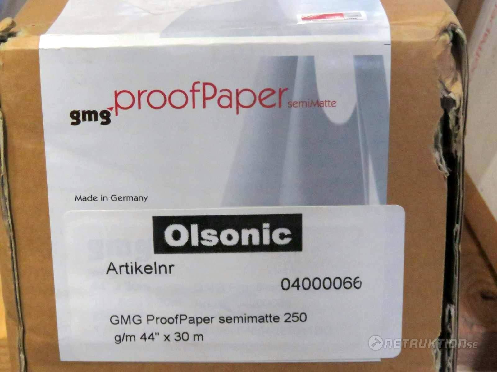 Netauktion - 3st rullar GMG ProofPaper, 44" x 30 m