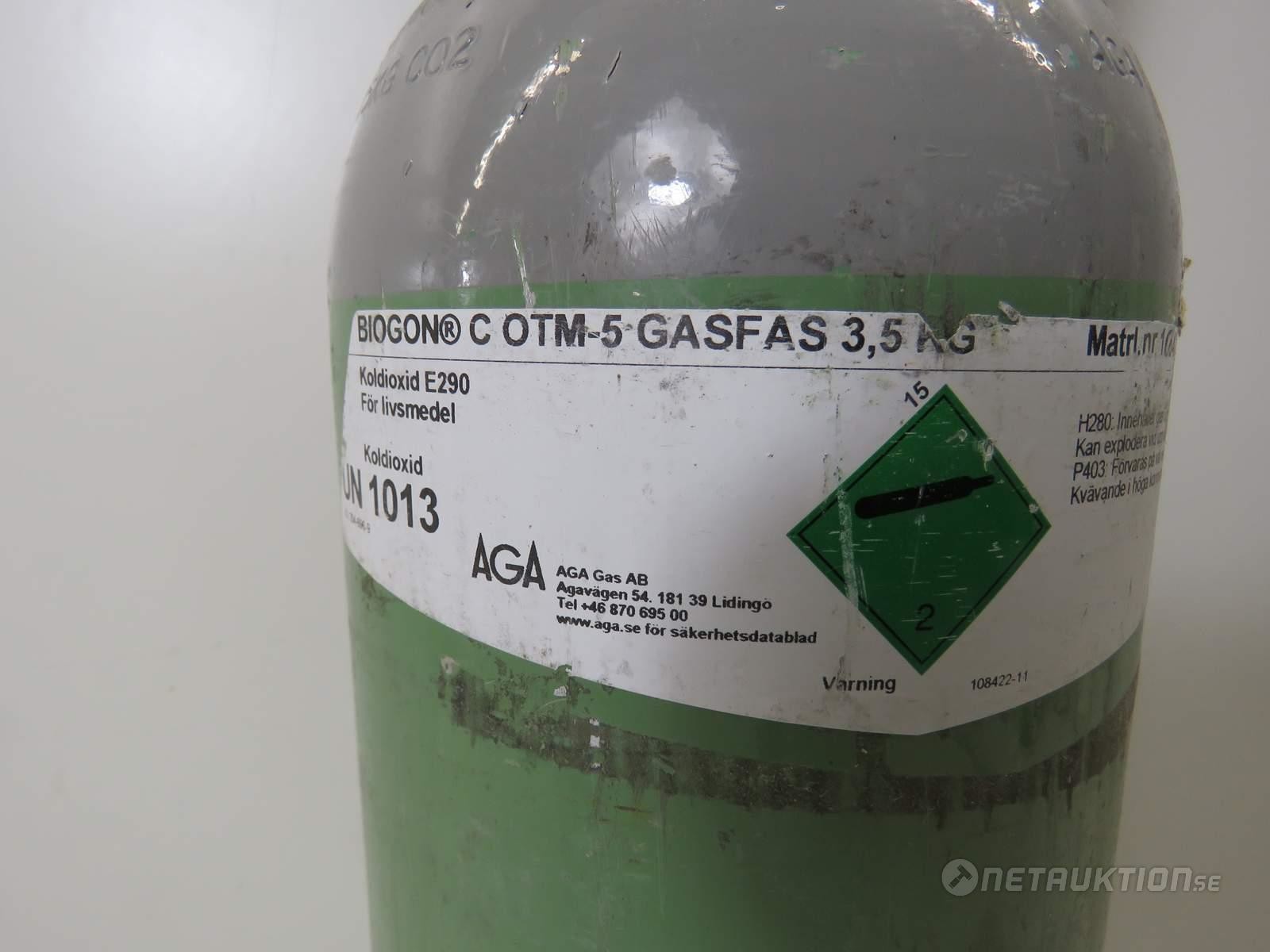 Netauktion - Friköpt gastub - 5 lit / 3,75 kg (CO2)